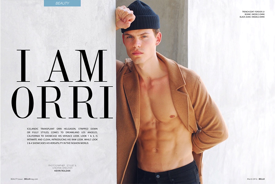 Icelandic Model Orri Helgason For BELLO mag - Its Not You Its Me Media