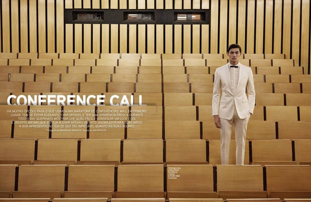 Top Model Rhys Pickering in Conference Call for GQ Portugal - Its Not ...