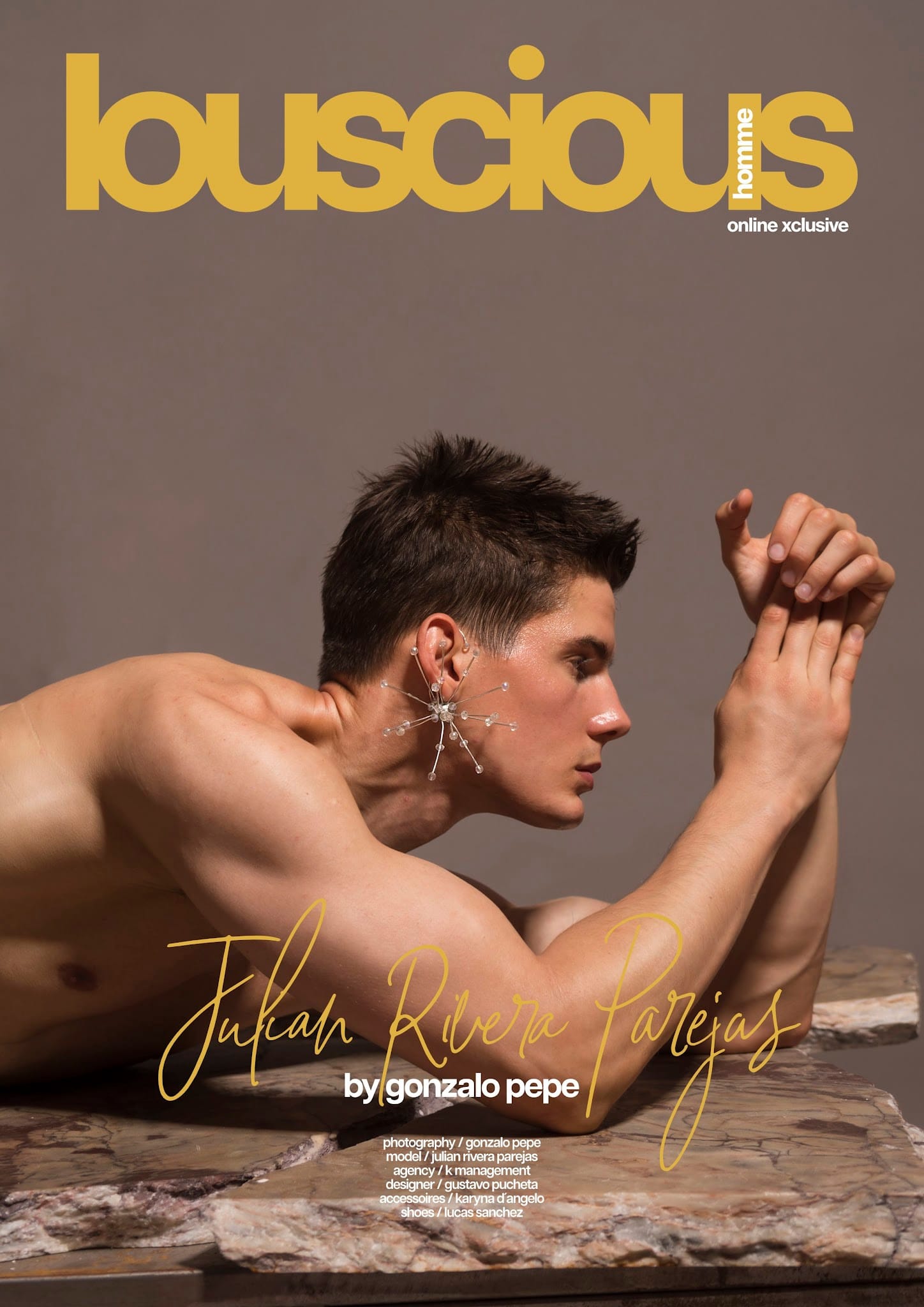 Cover Boy Model Julian Rivera Parejas Shot By Gonzalo Pepe. - Its Not You Its Me Media