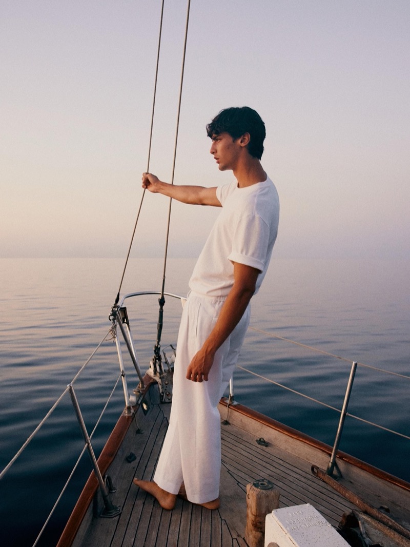 Fresh Faced Model Francesco Cicerchia for Massimo Dutti Summer 2025 ...