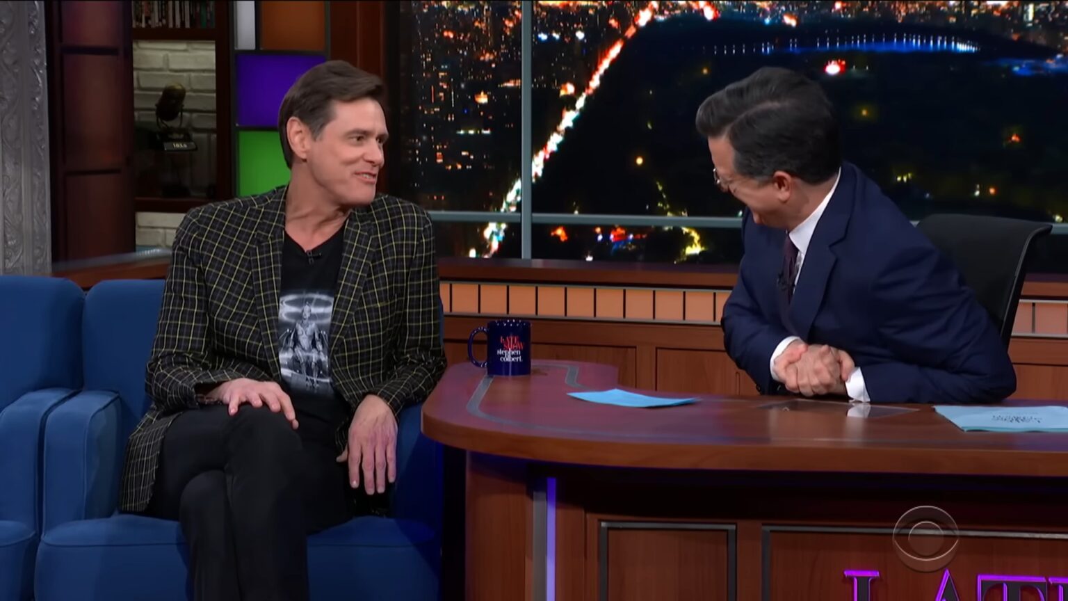 Jim Carrey Brings Mardi Gras Madness to The Late Show with Stephen Colbert