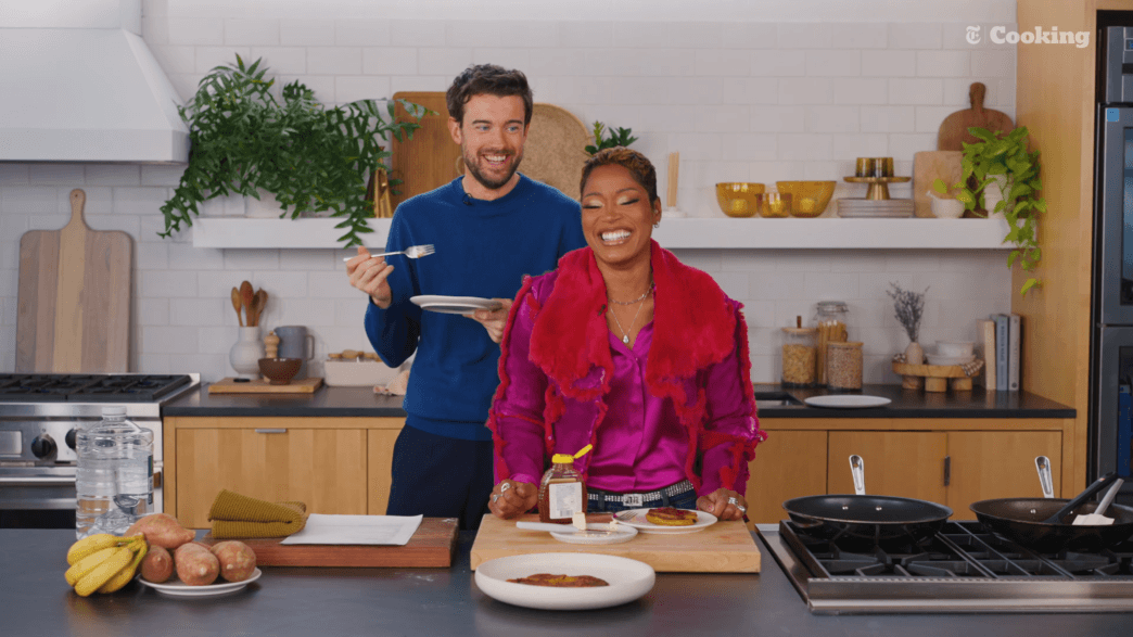 Keke Palmer & Jack Whitehall Cook Sweet Potato Pancakes for The New ...